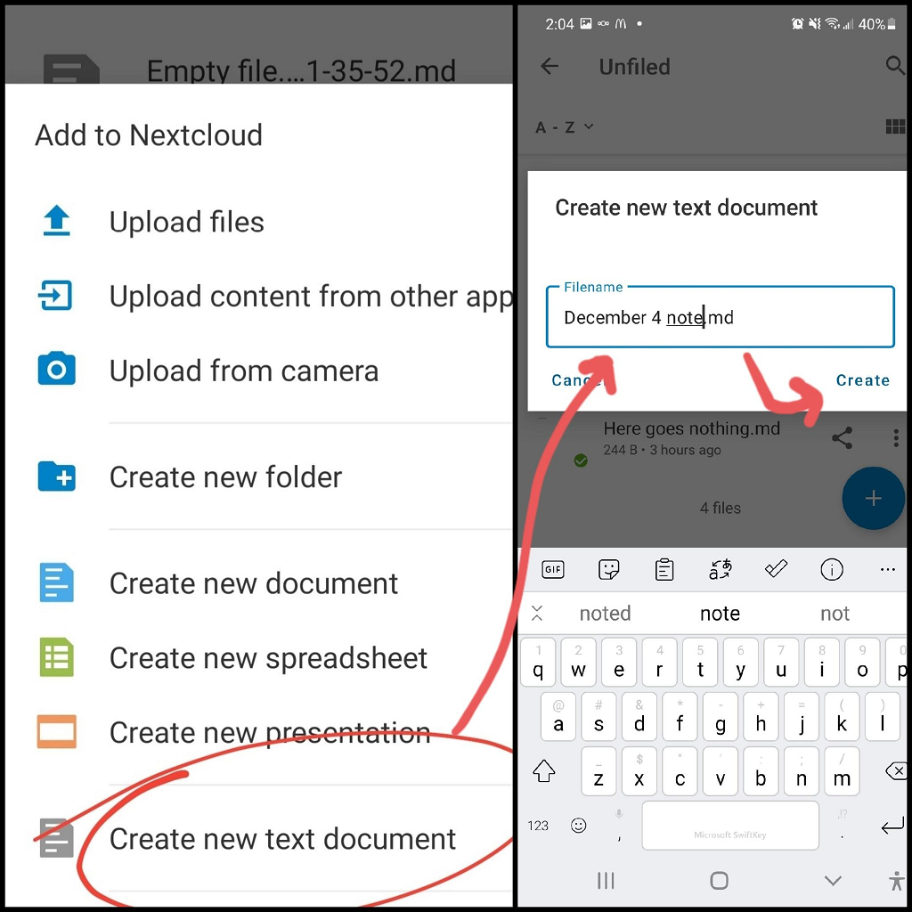 Getting Obsidian to work with Nextcloud